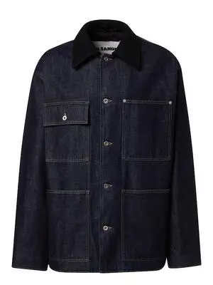 JIL SANDER Oversized Denim Jacket - Blue