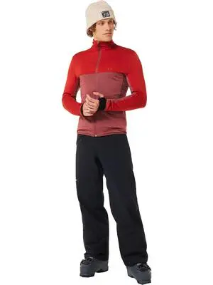 Oakley Full Zip Grid Sweatshirt - Red