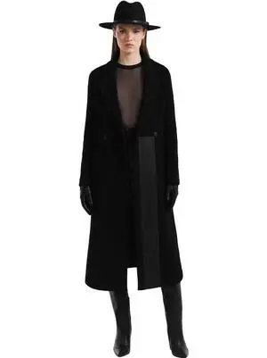 Rudsak Lynwood Tailored Wool Coat - Black