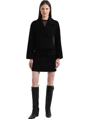 Rudsak Martinez Short Wool-blend Coat - Black