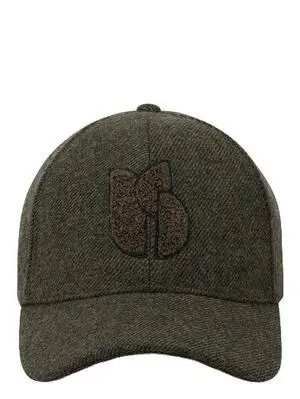 Ba&sh Embroidered Baseball Cap Green