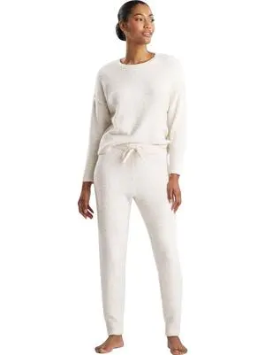 Natori Luna Mellow Joggers - Neutral / White