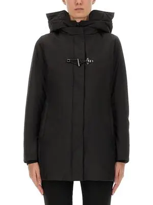 FAY Coat With Toggle - Black