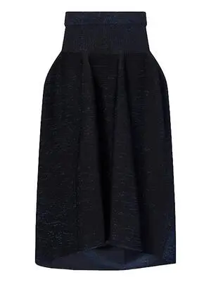CFCL Pottery Glitter Knitted Midi Skirt - Black Blue