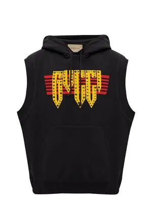Gucci Sleeveless Hoodie - Black