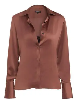 Rag & Bone Rag & Bone Venus Lace Cami Blouse Umber