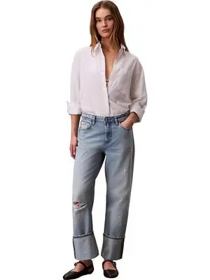 Calvin Klein Wide Cuff Relaxed Jeans - Huntington
