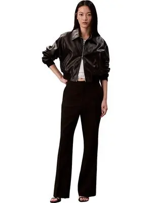 Calvin Klein Tailored Flared Pants - Black