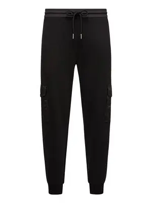 Moncler Cotton Blend Sweatpants - Black