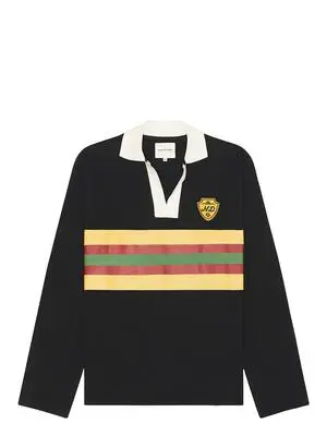 NICHOLAS DALEY Striped Rugby - Black