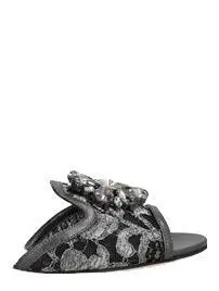 Dolce & Gabbana Sandals Textile Fibers - Grey