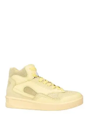 JIL SANDER Leather High-top Sneakers - Yellow