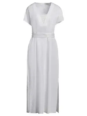 Peserico Maxi Flared Dress - White