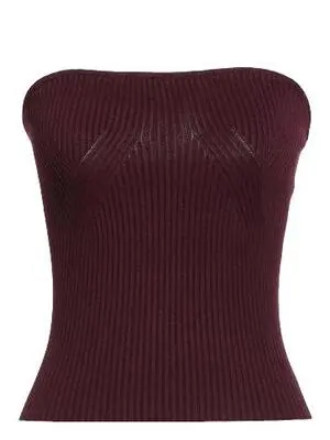 VICOLO Knitted Tube Top Red