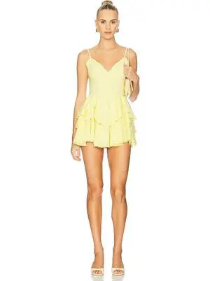 MORE TO COME Aurelia Mini Dress - Yellow