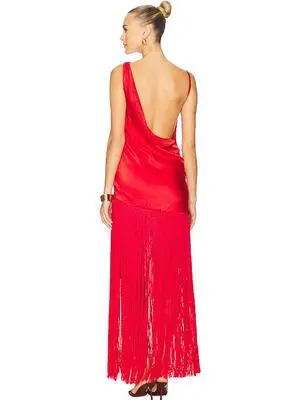 DEME BY GABRIELLA Rosetta Dress - Red