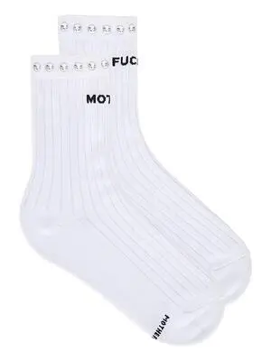 MOTHER The Half Step Socks - White Studded