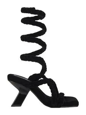 NORA LOZZA Itza Trenza Sandal - Black