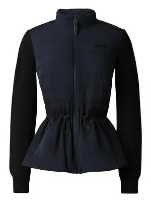 Mackage Laika-z Hybrid Down Jacket With Peplum - Black