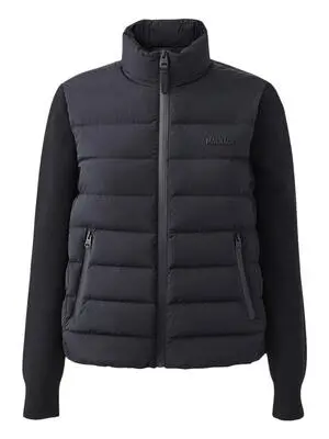 Mackage Oceane-cityz Light Down Mixed-media Jacket - Black