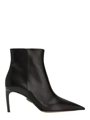 Dolce & Gabbana 75mm Devotion Pointed-toe Ankle Boots - Black