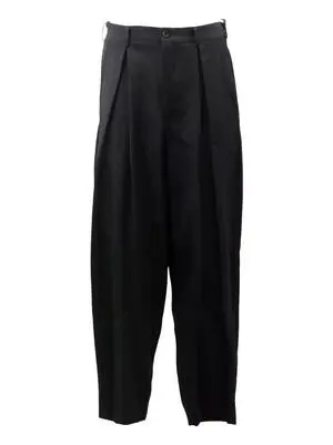 Comme Des Garçons Tailored Pleat Trousers - Black