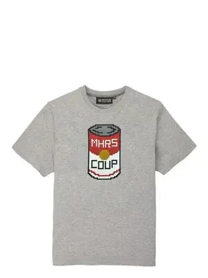 MOSTLY HEARD RARELY SEEN 8-bit Graphic Cotton T-shirt - Grey
