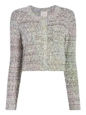 Cinq À Sept Pearl-button Tweed Cardigan - Neutrals