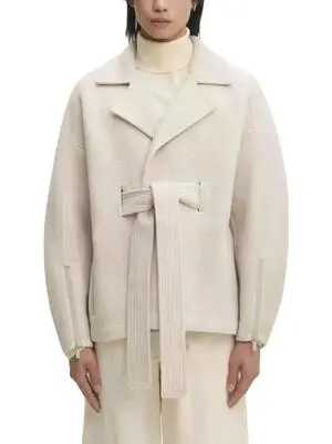 A. A. SPECTRUM Belted Wool Coat - Neutrals