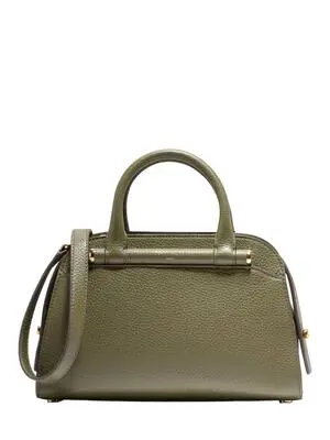 Cole Haan Small Catherine Leather Satchel Olive Night