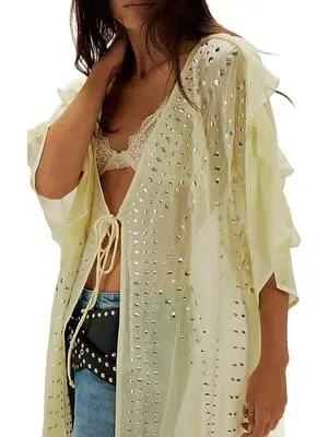 Free People Studded Duster Ivory