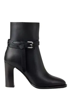 Ralph Lauren 90mm Donnely Buckle-strap Boots - Black