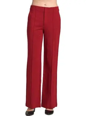 APNY Pintuck Pleat Trousers - Cherry