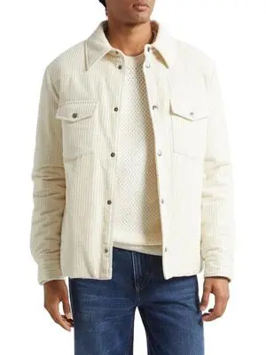 Dolce & Gabbana Cotton Corduroy Shirt Jacket - W0001 Bianco Naturale