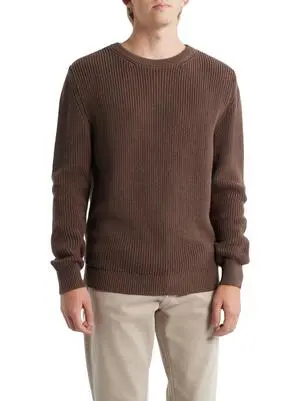 ALEX CRANE Bay Organic Cotton Sweater - Coffee