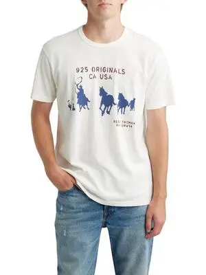 925 ORIGINALS Cowboy Graphic T-shirt - Off White