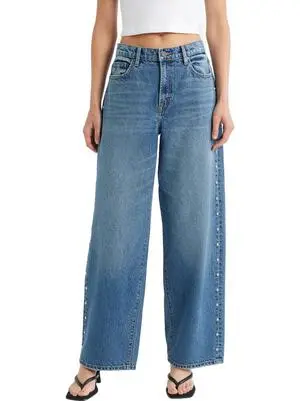 HIDDEN JEANS Side Stud Baggy Jeans