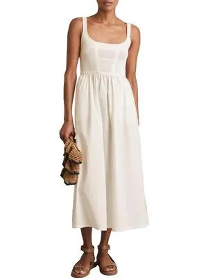 REISS Kori Sleeveless Maxi Dress - Ivory