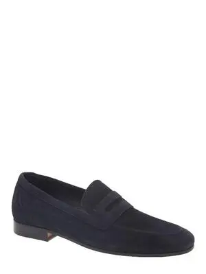 J.M. WESTON Woogie Penny Loafer - Navy