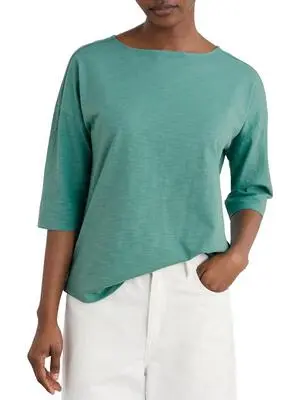 SEASALT CORNWALL Tremayne Quay Organic Cotton Top - Sage Leaf