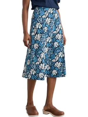 SEASALT CORNWALL A-Line Printed Midi Skirt