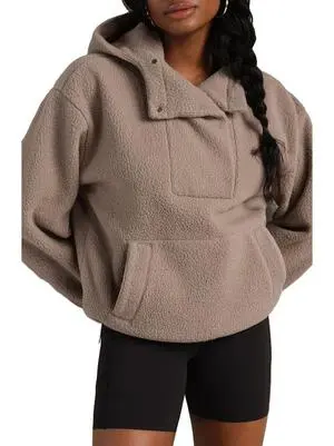 RHONE Aloft Fleece Hoodie Foggy Taupe