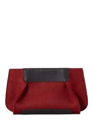 GRAF LANTZ Frankie Merino Wool Clutch - Cherry