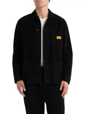 SERVICE WORKS Organic Cotton Corduroy Chore Coat - Black