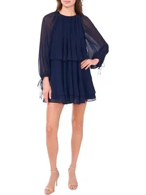 Parker The Ivonne Long Sleeve Minidress - Classic Navy
