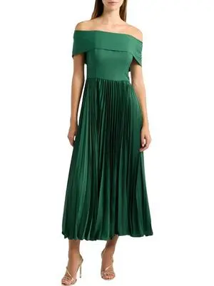 HUTCH Stockton Off The Shoulder Maxi Dress