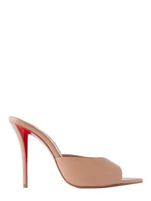 CHRISTIAN LOUBOUTIN Miss Z 100 Leather Mules - Neutrals