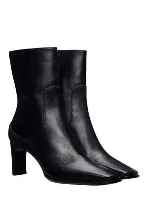 REFORMATION REFORMATION Claudette Leather Ankle Boots Black