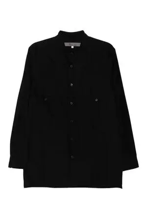 Y’s Khadi Panel Shirt - Black