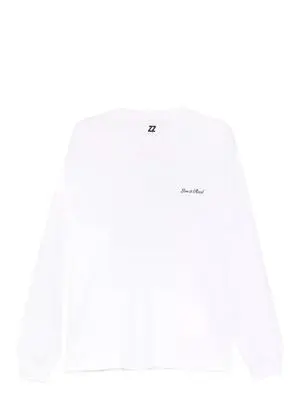 Izzue Slogan-embroidered T-shirt - White